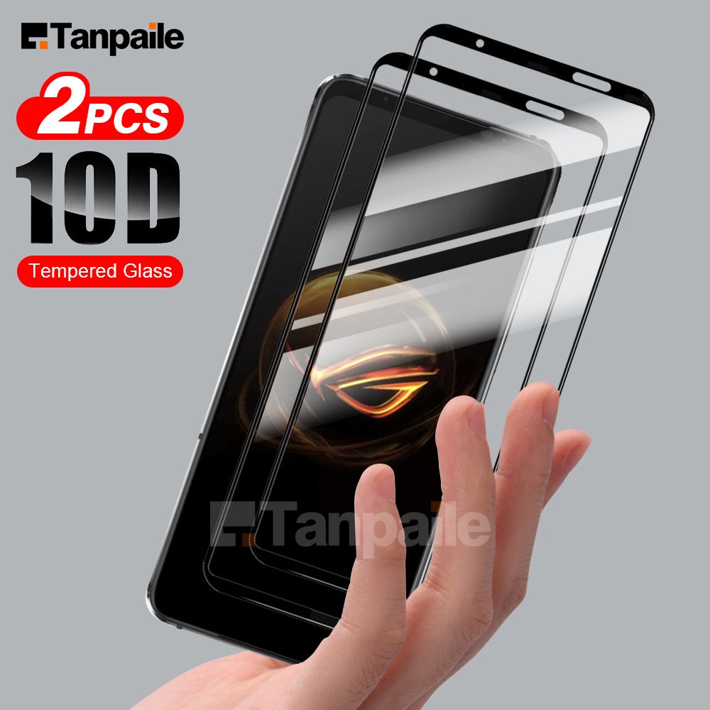 Tanpaile-2pcs Tempered Glass For Asus ROG Phone 7 Ultimate ROG 8 6 6D 5 ...