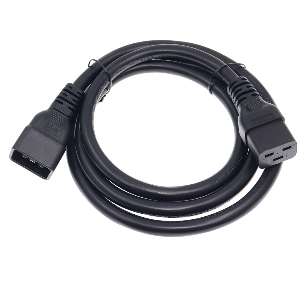 Heavy Duty UPS PDU AC Power Cord, IEC 320 C19 to C20 Host Server Engine ...