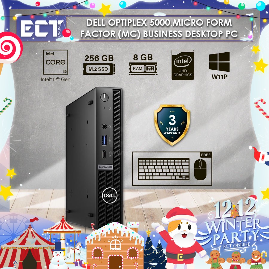Dell Optiplex 5000 Micro Form Factor (MC) Business Desktop PC (i5 ...