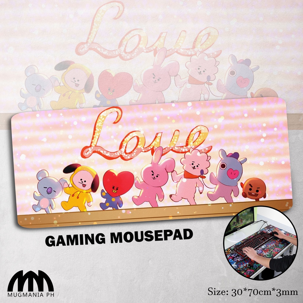 BTS x BT21 Gaming Mouse Pad - Mugmania - BT21 Character - BT21 Gaming ...