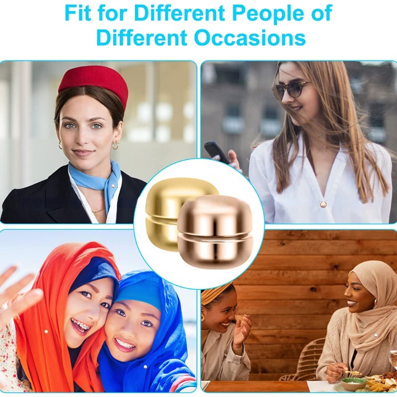 Magnetic Hijab Clip Safe Hijab Brooch Luxury Accessory No Hole Pins ...