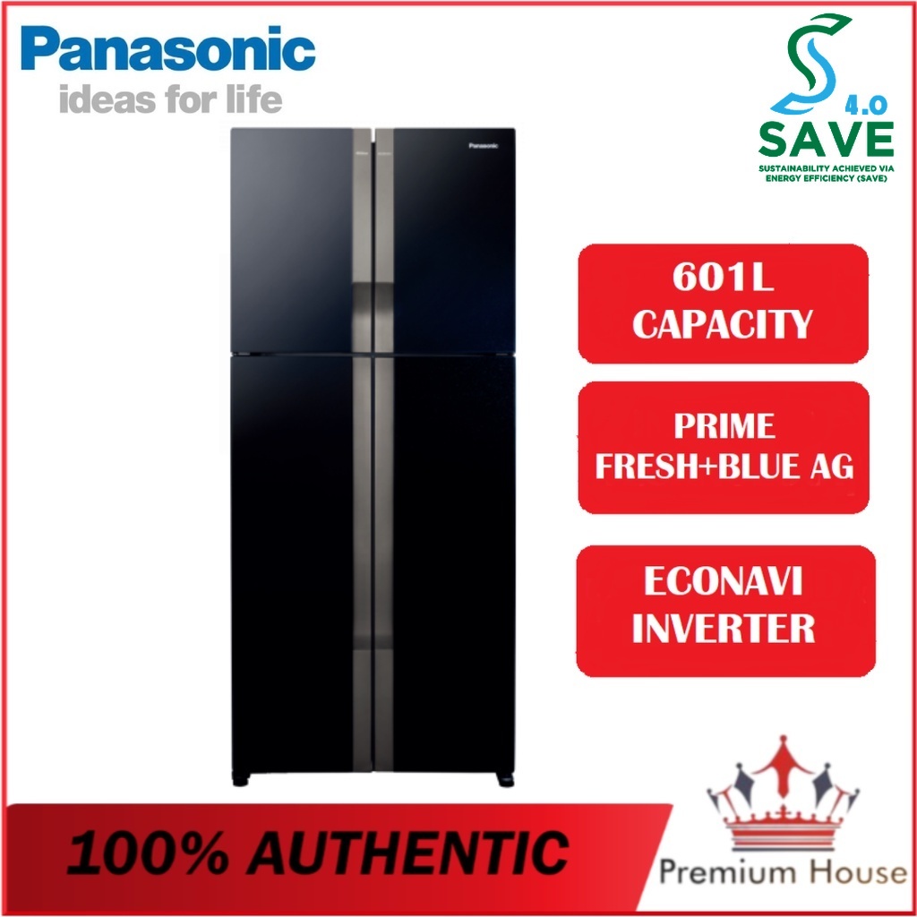 PANASONIC NR-DZ601VGKM 4-DOOR ECONAVI INVERTER FRIDGE / REFRIGERATOR ...
