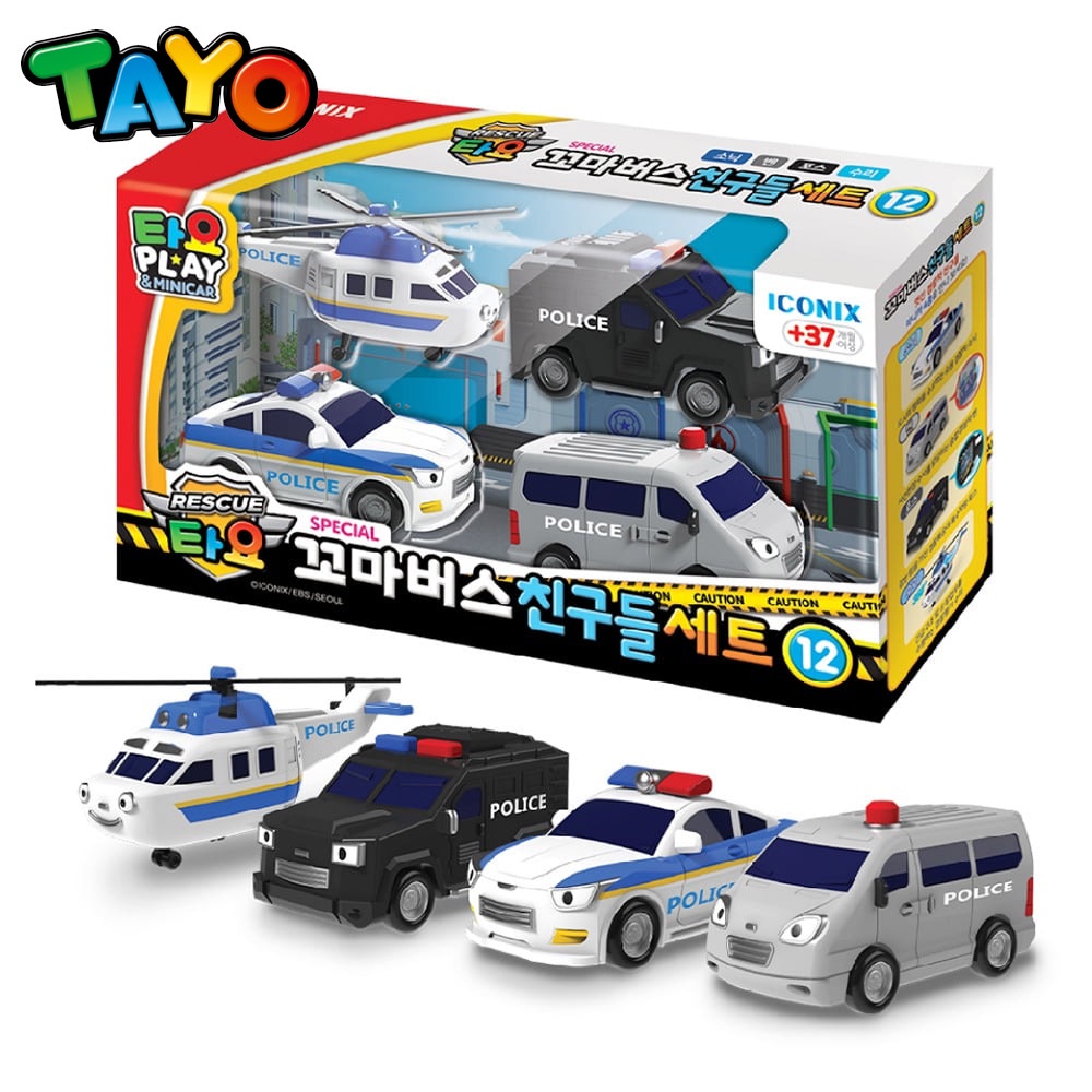 Tayo Special The Little Bus Friends Set #12 Sonic Van Force Suri Car ...