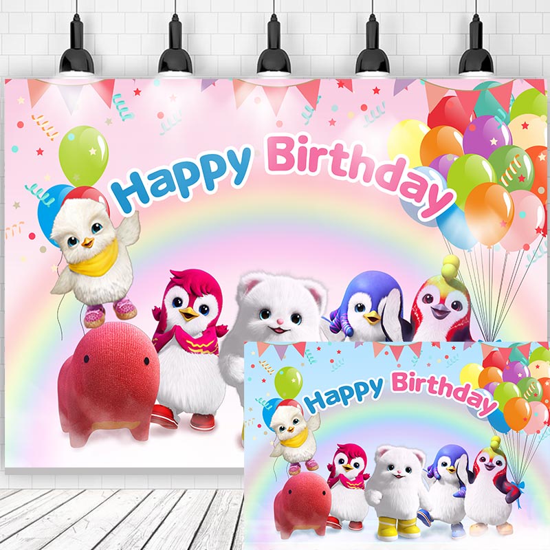 Badanamu Cute Penguins Backdrop For Photography Baby Shower Kids ...