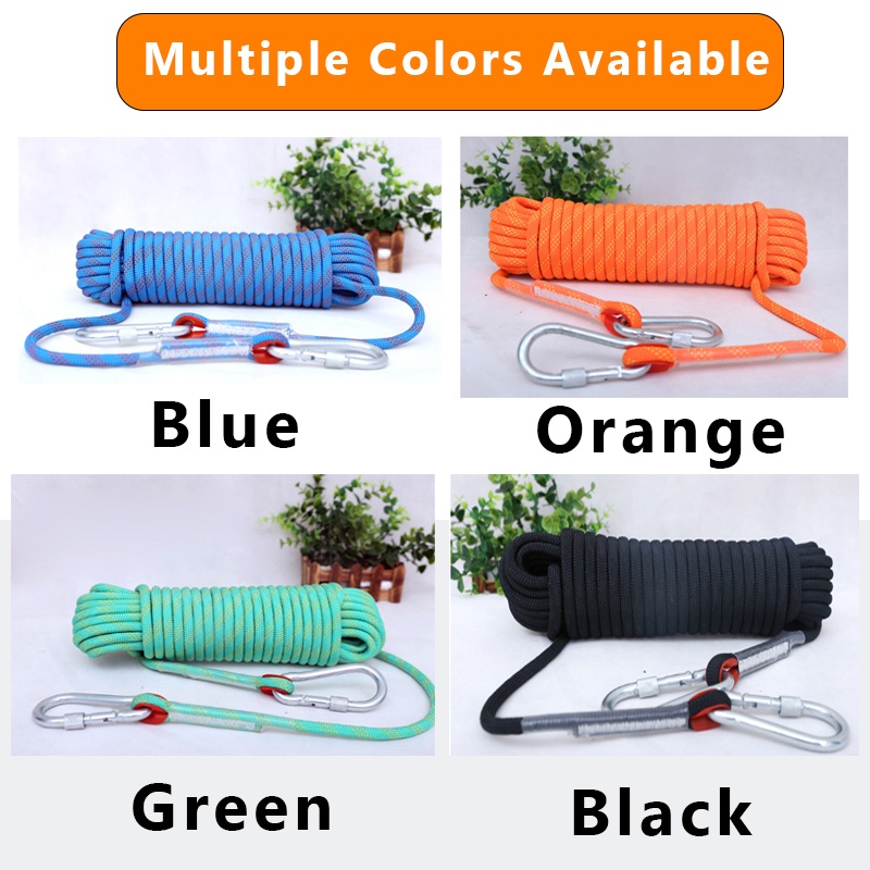 【Ship in 24h】10M Hammock Rope with Double hook Outdoor Camping Rope ...