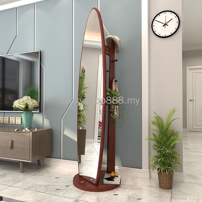 Dressing Mirror Household Minimalist Floor Rotating Full-Length Mirror ...