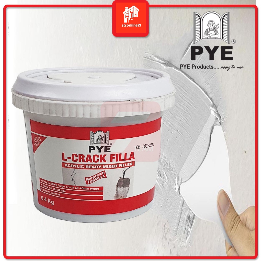 PYE L-Crack Filla Acrylic Ready-Mixed Filler (400Gram) | Shopee Malaysia