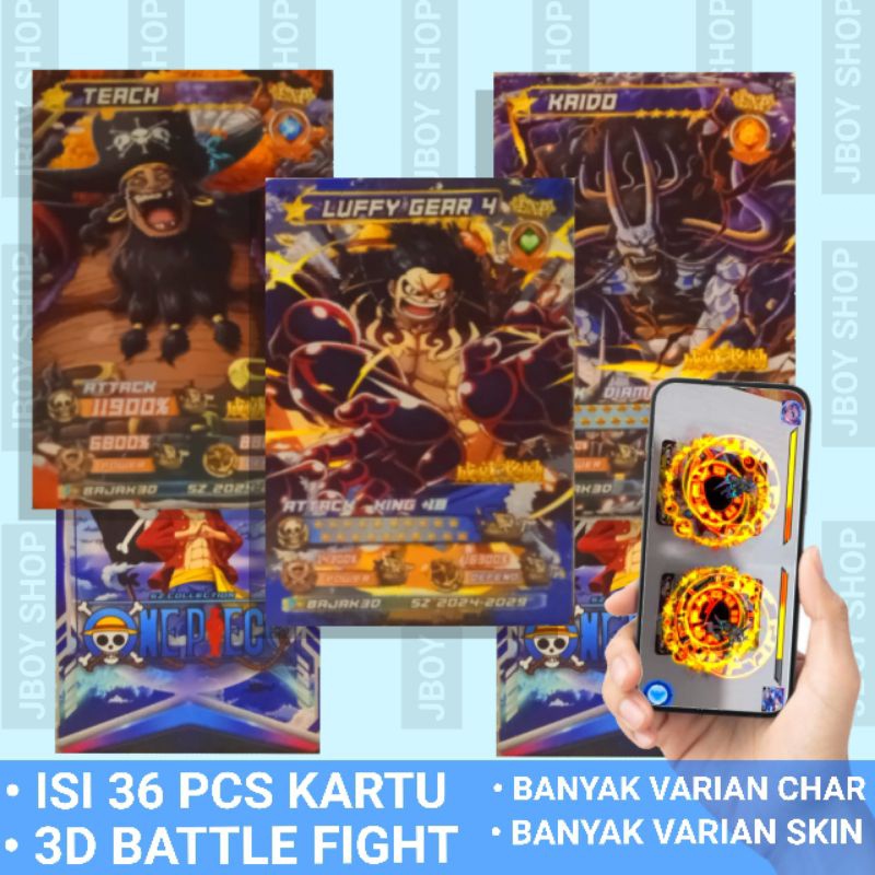 [Can Scan On HP] ONE PIECE 3D BATTLE FIGHT CARD/SCAN CARD On ONE PIECE ...