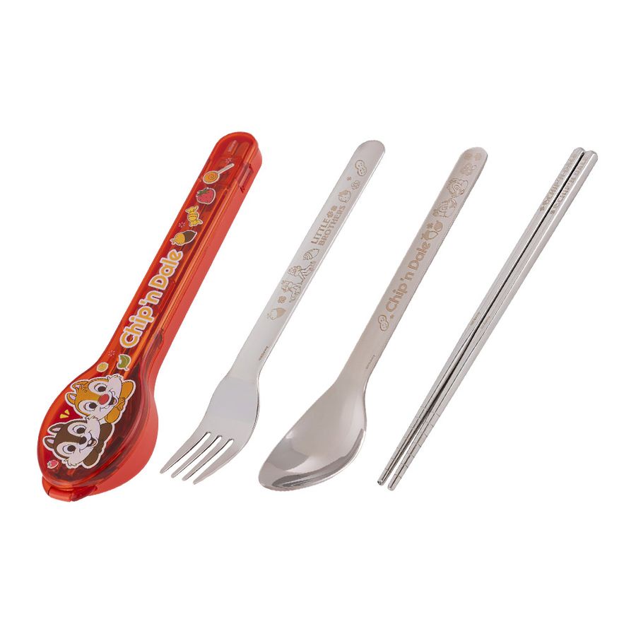 HOUSUXI Disney Chip 'n' Dale Series 316 Stainless Steel Tableware Three ...