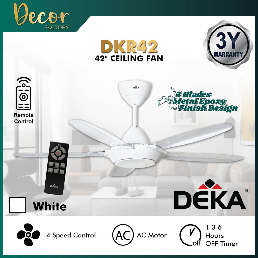 DEKA Fan XR10 56" l DEKA XRBABY 46" 5 Blades 5 Speed Control AC Motor ...