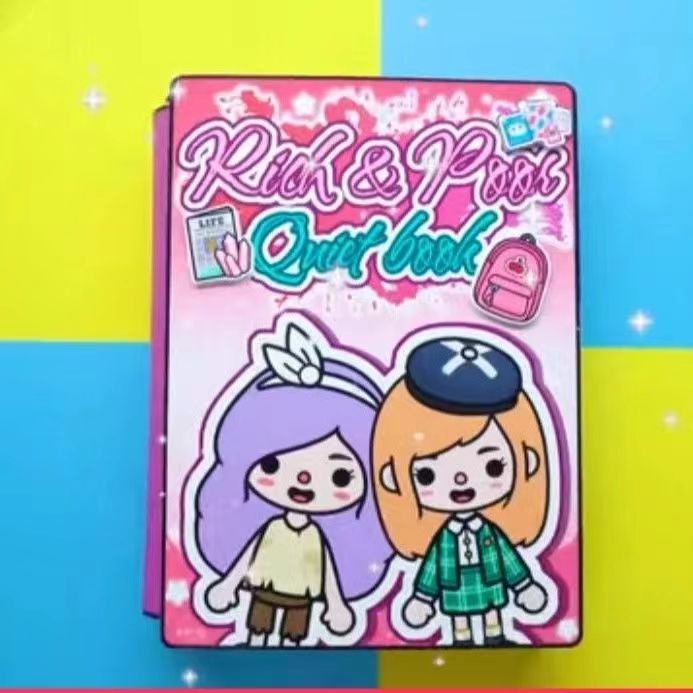 Toca Life World Quiet Book Toca Boca Doll House Paper Doll House Book ...