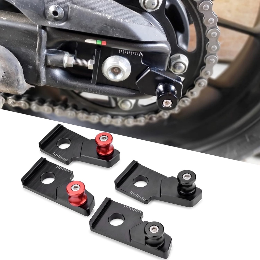 LEDISHUN Chain Tensioner, Swing Arm Sliders Spools Stand Bobbins,Chain ...