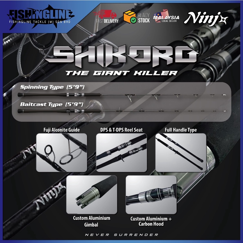 NINJ SHIKORO ROD 🔥"THE GIANT KILLER"🔥 | Shopee Malaysia