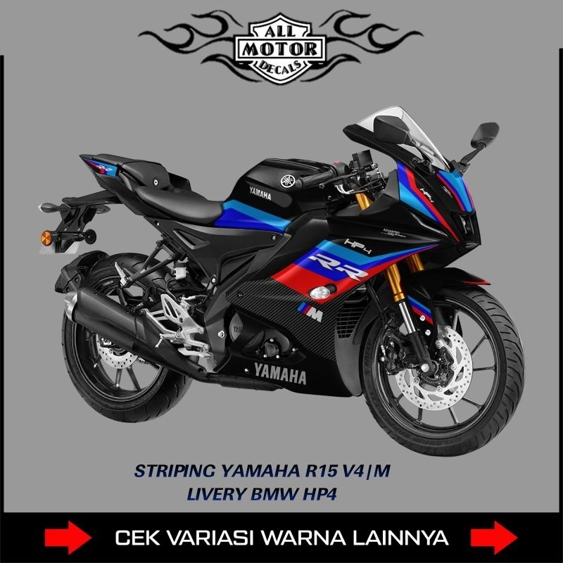 Yamaha R15 V4 Sticker Striping Hp4 Motif / R15M Motorcycle Decal ...