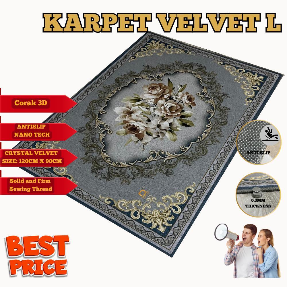 Karpet Velvet Saiz L Moden Design Living Room Carpet Ruang Tamu Cantik ...