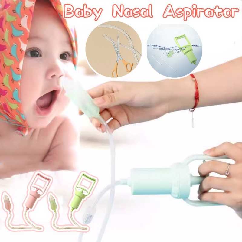 Portable Manual Hand Pump Nasal Aspirator Nasal Mucus Cleaner Babies ...