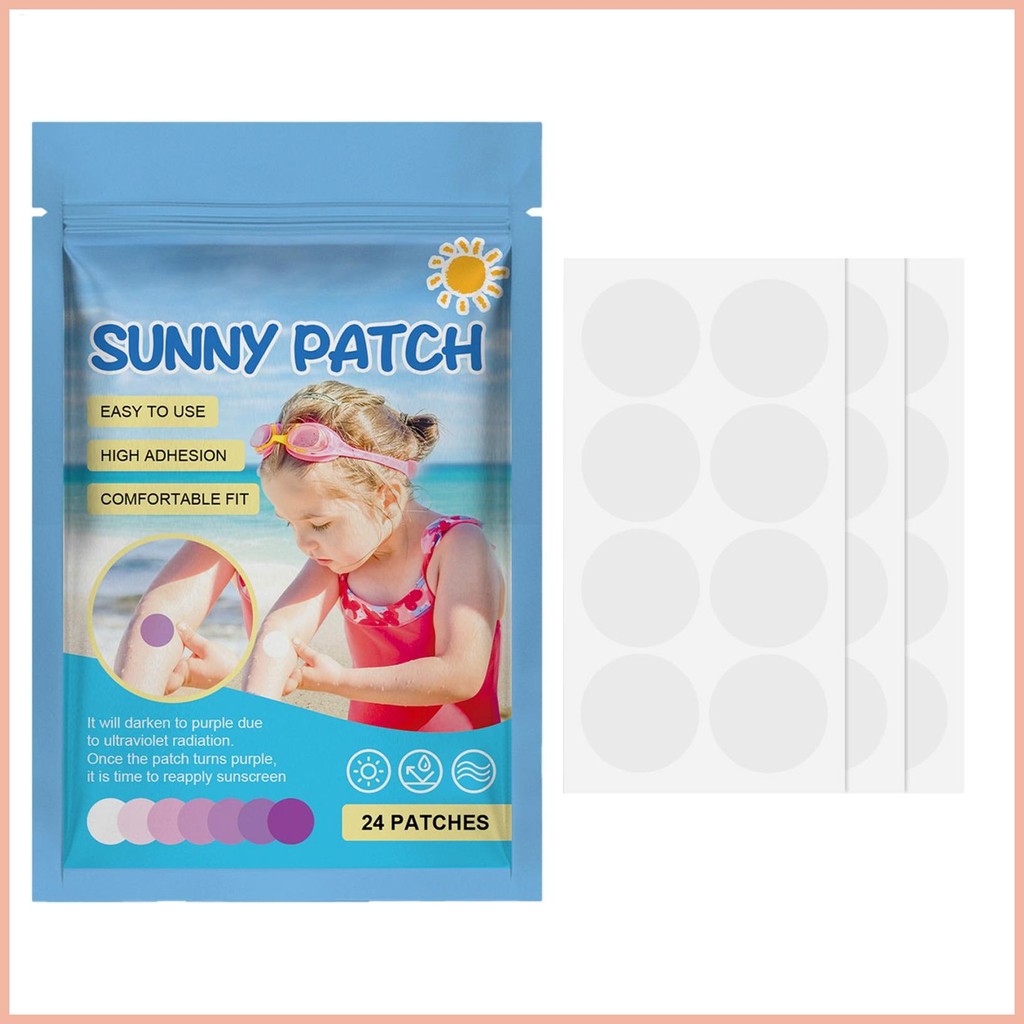 Sunscreen Test Stickers Waterproof Sunblock Reapply Reminder Patches ...