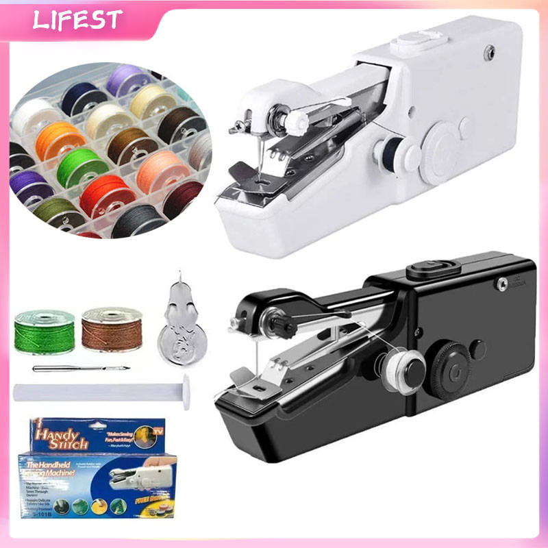 Portable Electric Handheld Sewing Machine Mini Mesin Jahit Cordless ...