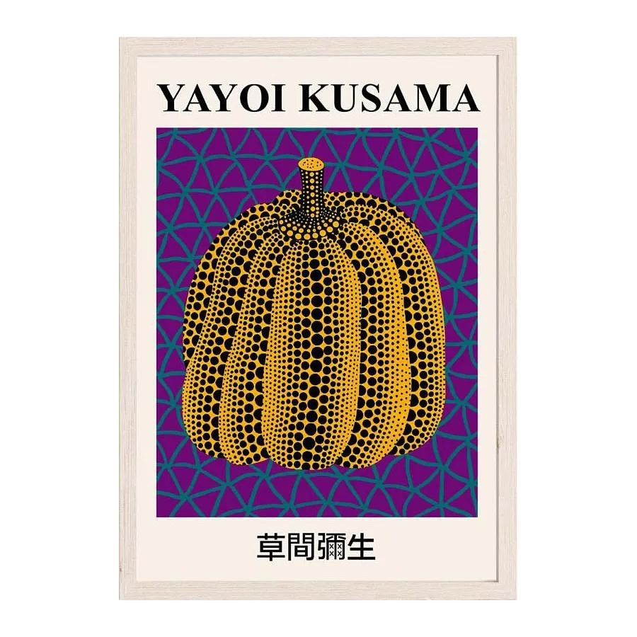 Yayoi Kusama Inspired 12-Piece Canvas Art Set - Abstract Japanese ...