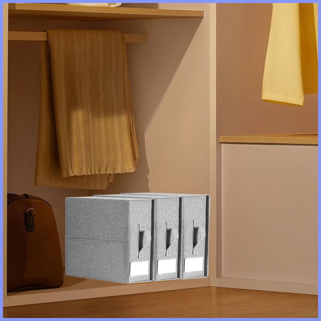 Foldable Clothes Storage Box Foldable Stackable Storage Box Space ...