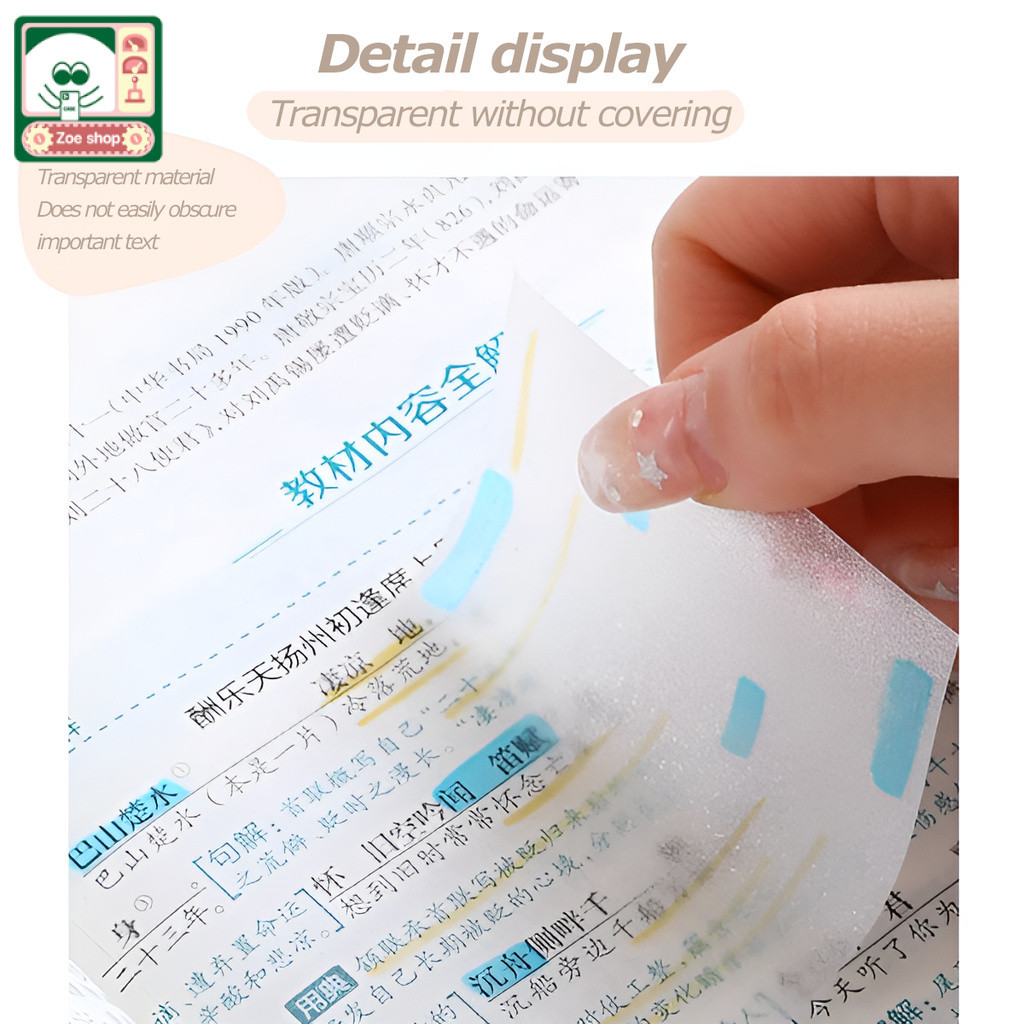 Transparent Sticky Notes 50PCS High Aesthetic Value Memo Paper Nota ...