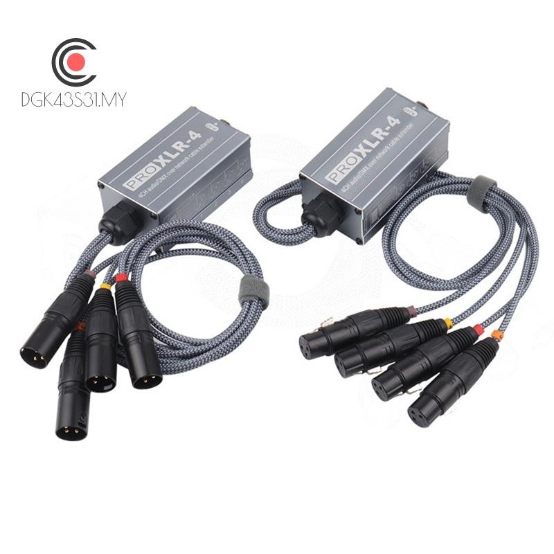 XLR Male/Female 4 Channel Snake 3Pin XLR/ to Ethercon RJ45 Cat5/Cat6 ...