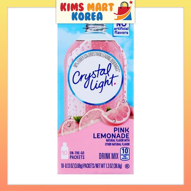 Crystal Light Pink Lemonade Drink Mix Powder Product of USA 3.68g x ...