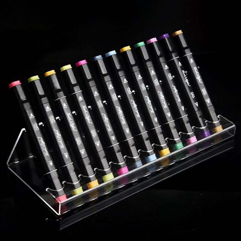 Hairpin Acrylic Pen Holder Display Stand Eyebrow Pencil Storage Ball ...