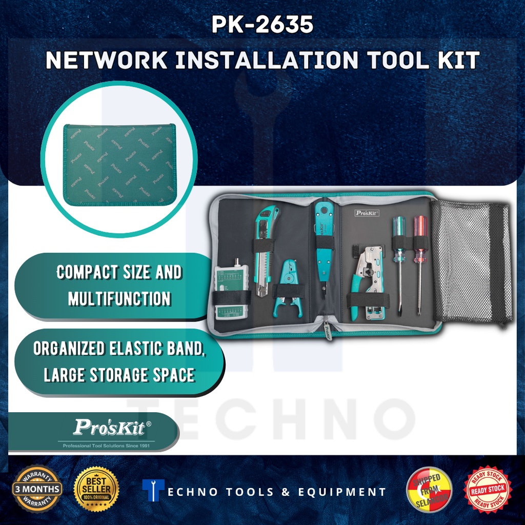 Pro'skit PK-2635 Network Installation Tool Kit | Shopee Malaysia