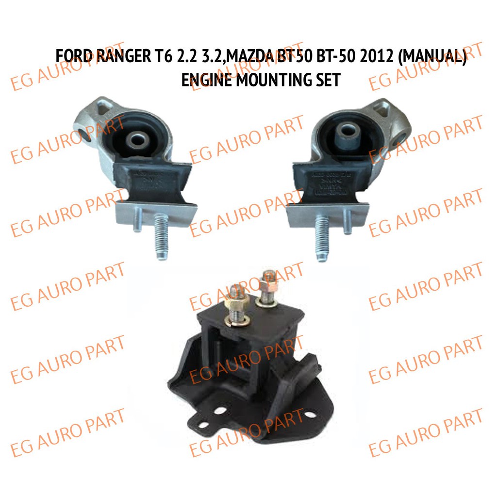 (PREMIUM QUALITY) ENGINE MOUNTING KIT SET FORD RANGER T6 2.2 3.2,MAZDA ...