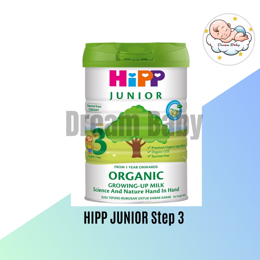 HIPP Junior Organic Growing Up Step 3 (800g) | Shopee Malaysia