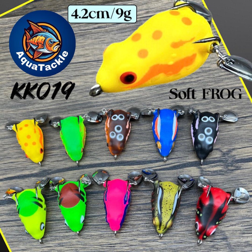 AquaTackle - 【KK019】SUPER Frog Soft Frog Casting Snakehead Topwater ...