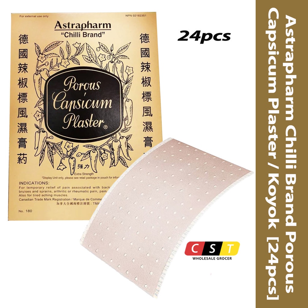 Astrapharm Chilli Brand Porous Capsicum Plaster / Koyok [24pcs ...