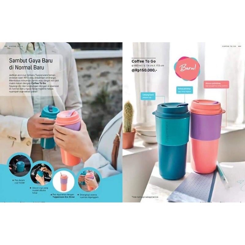 Tupperware Coffee To Go 490ml | Shopee Malaysia