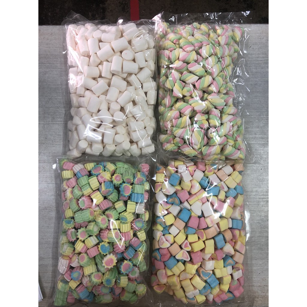 Soft Fun Marshmallows -Assorted Colourful /White Marshmallow mix green ...