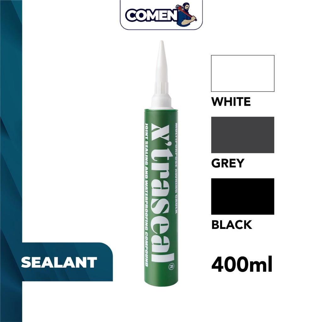 XTRASEAL Multipurpose Awning Caulk 400ML (Black / Grey / White) Roofing ...