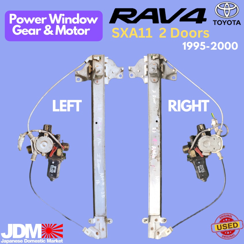 Original Japan Used TOYOTA RAV4 SXA11 2 Doors Power Window Gear & Motor ...