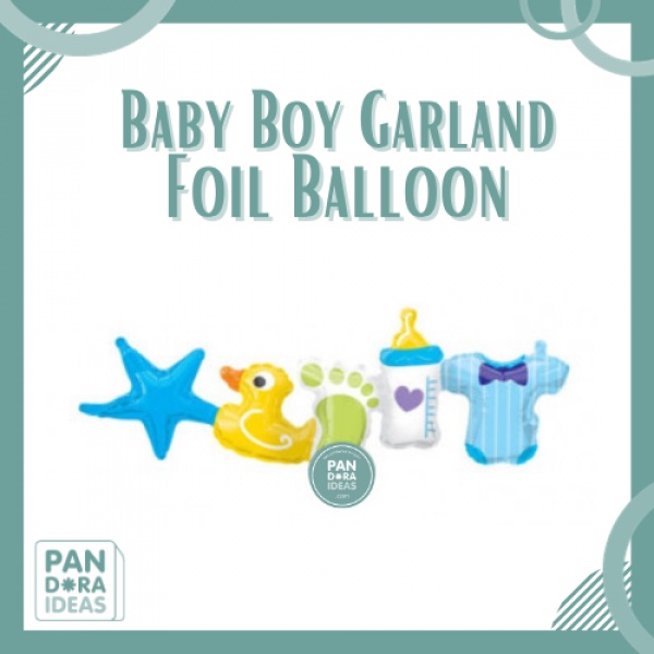 41" Balloon Garland Baby Boy | Balloon Foil Garland | Shopee Malaysia