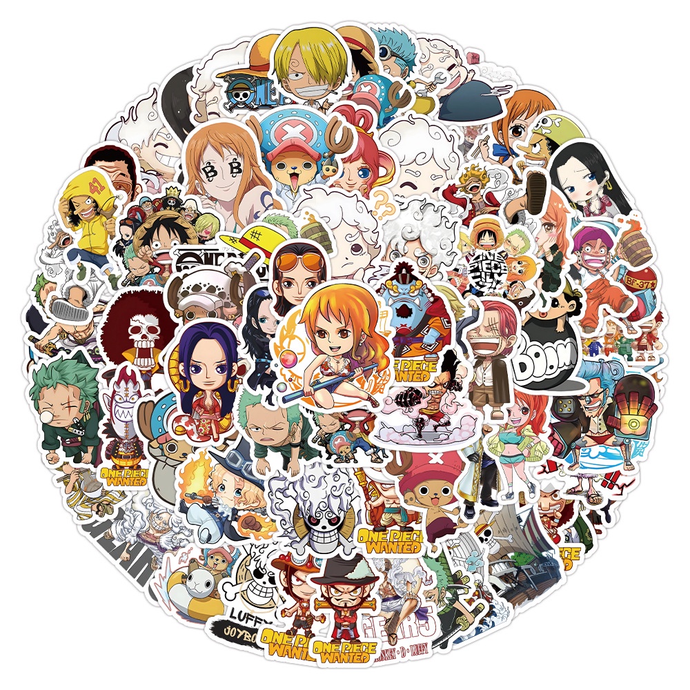 Sticker 3d Acrilico FLOAPA 5 Pcs Stampa Su Tela 3D Murali One Piece ...