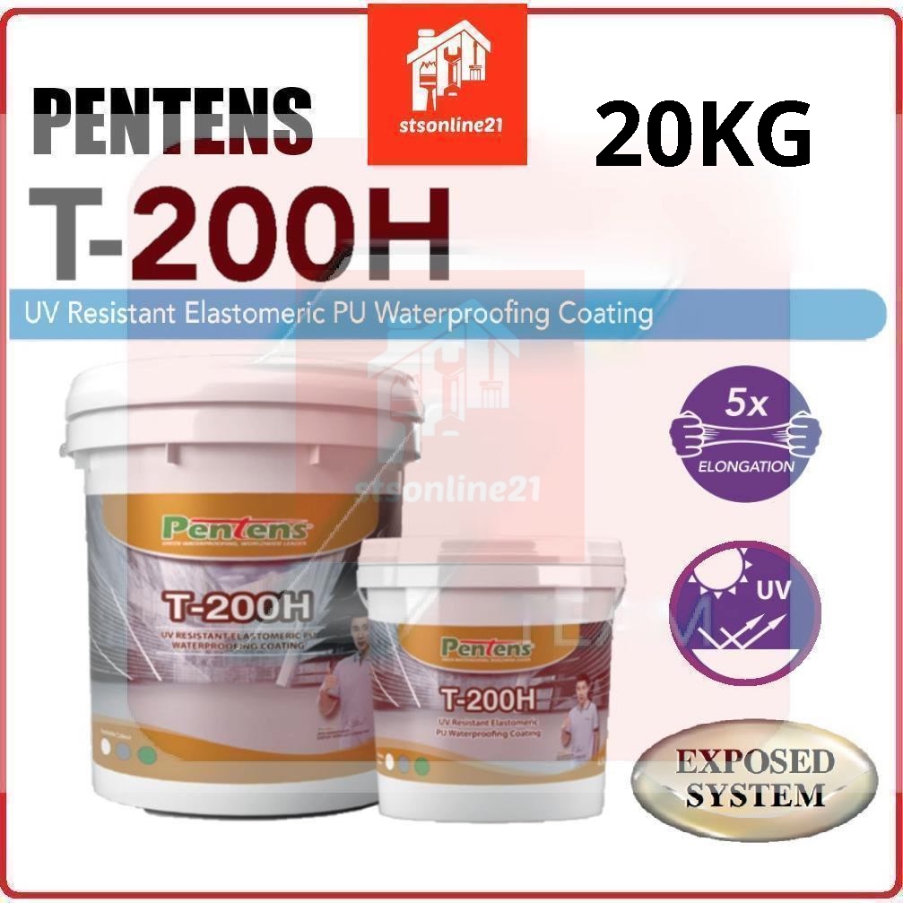 20KG PENTENS T-200H PU WATER PROOFING UV RESISTANT ELASTOMERIC PU / Water Resistant ( T200H ...