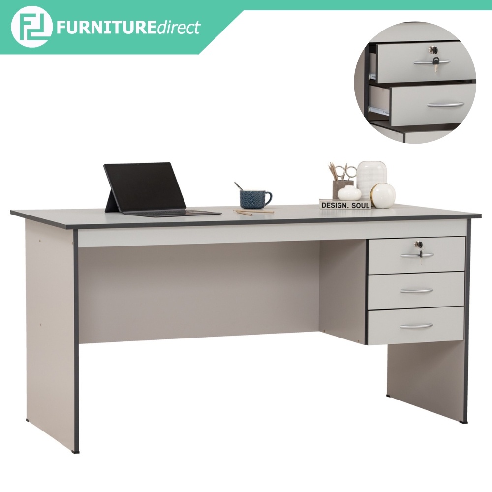 LOFT Living ECO 120cm 150cm meja belajar office furniture desk table ...