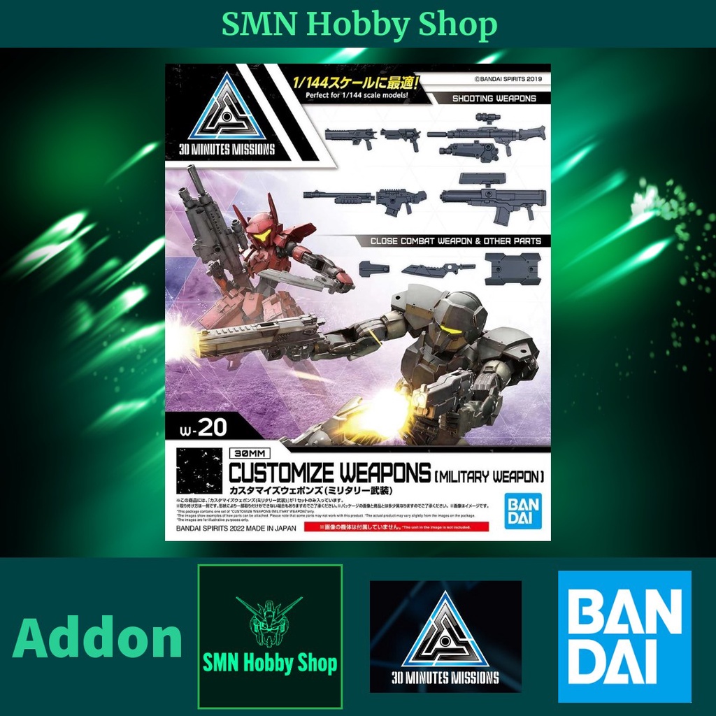 30MM 1/144 Customize Weapons Military Weapon w-20 Addon Weapon ...