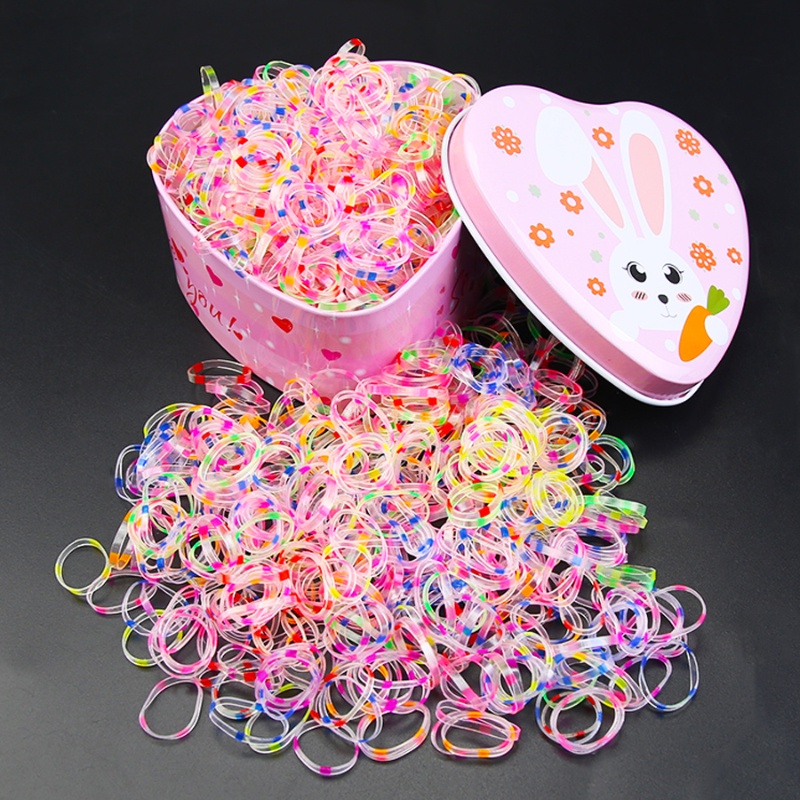 1000 pieces Kids Colourful Elastic Hair Ties/ Girls Baby Getah Ikat ...