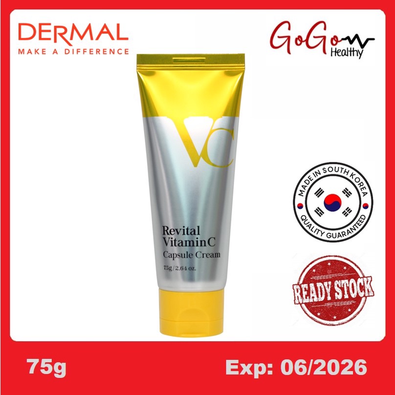 DERMAL KOREA Dr+MEDM Revital Vitamin C Capsule Cream (175g) | Shopee ...