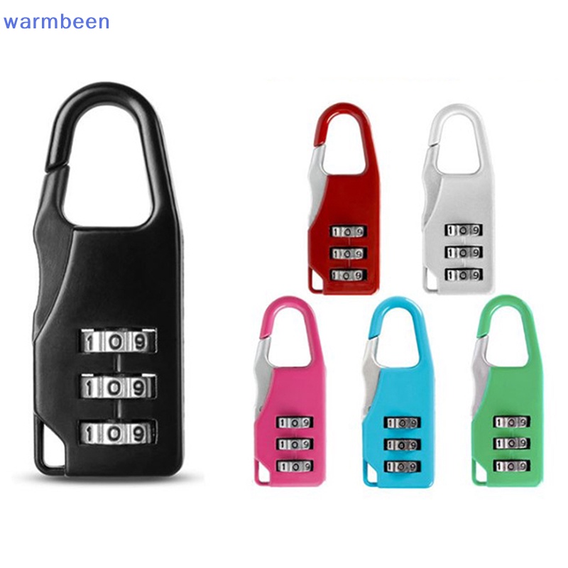 Warmbeen Mini Dial Digits Code Number Password Combination Padlock Safety Travel Security Lock
