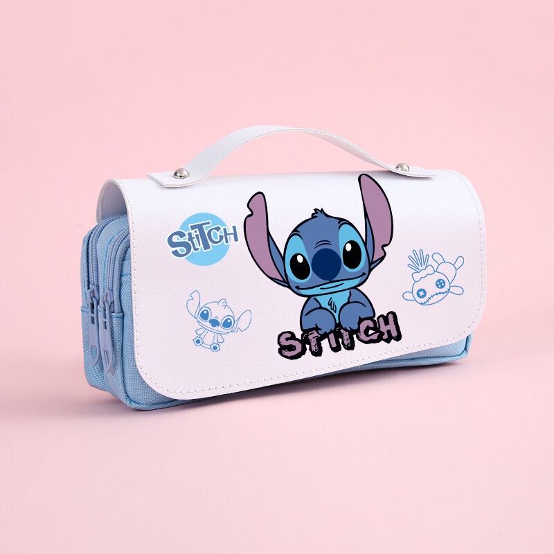 Stitch Pencil Case Kuromi School Stationery Box Large Capacity ...