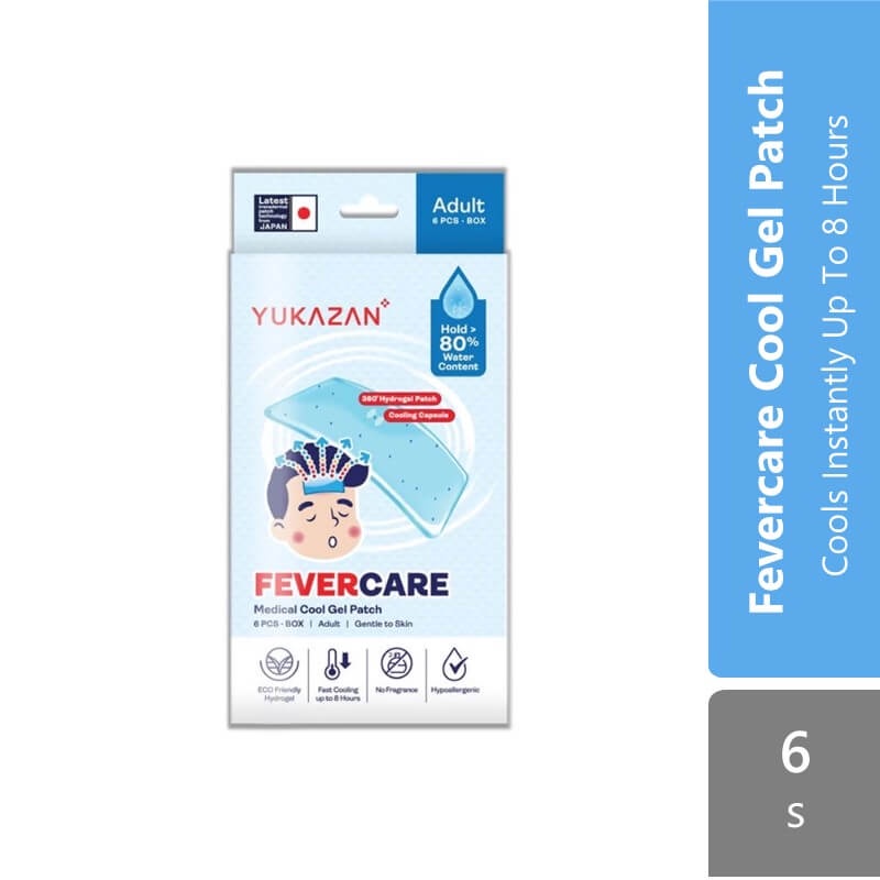 Yukazan Adult Fevercare Medical Cool Gel Patch (6's) | Shopee Malaysia