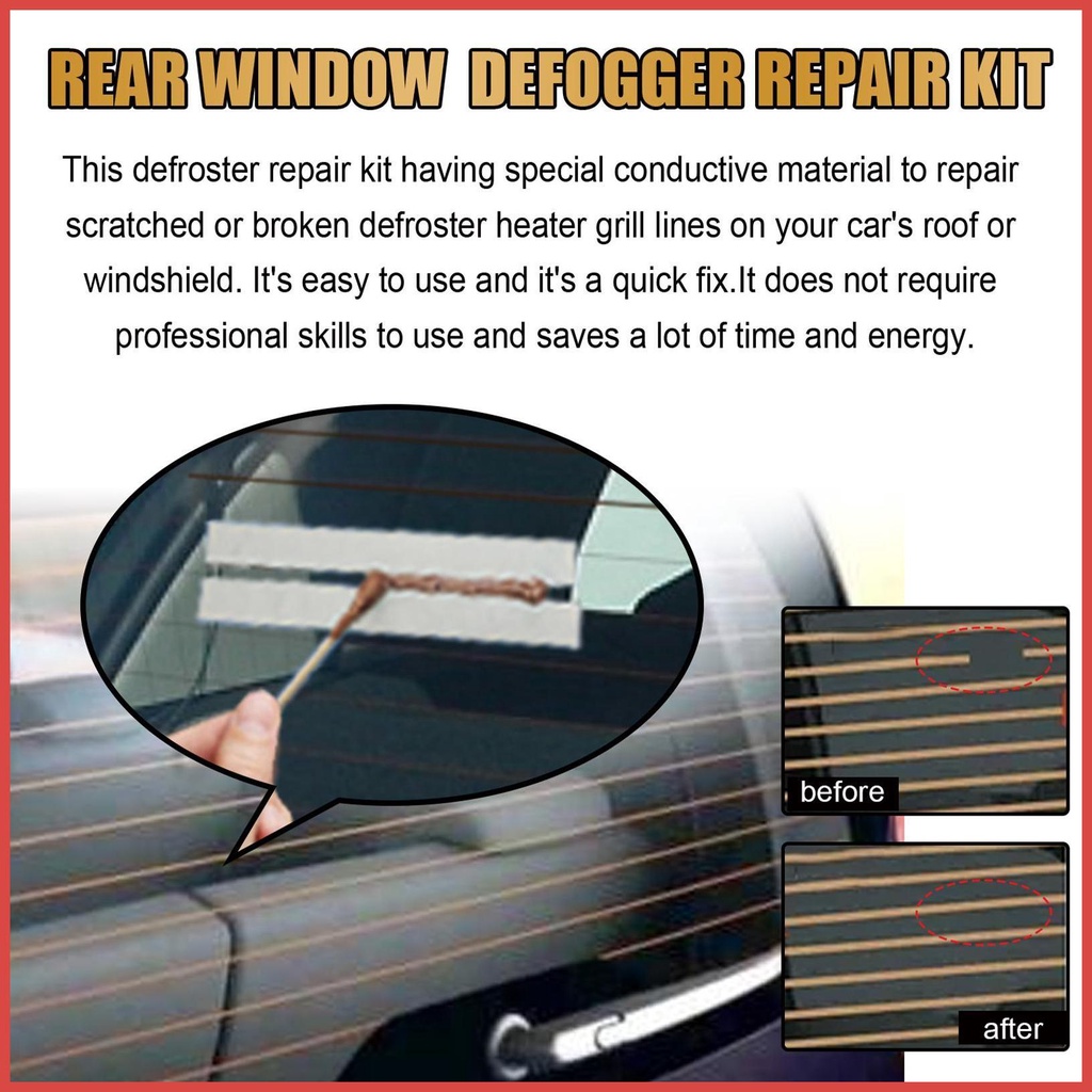 Rear Window Heater Repair Kit Car Rear Window Defogger Repair Kit Rear ...
