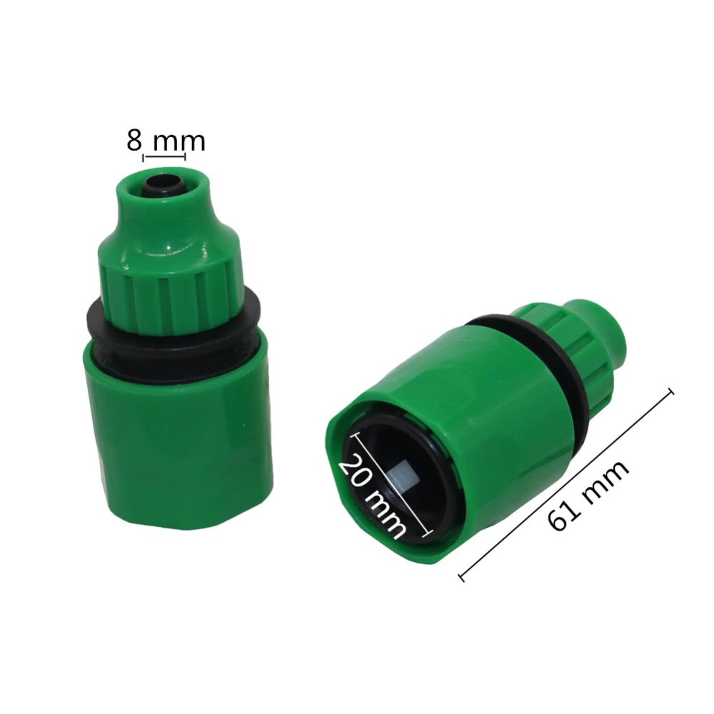 INT- 1 Pc 1/4",3/8" Hose Quick Connector Barbed Agriculture Drip ...