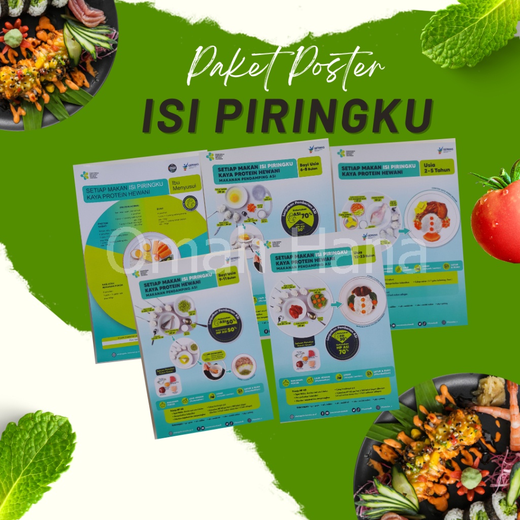 Poster Package Contents Of My Plate - Balanced Nutrition - 4 Health ...